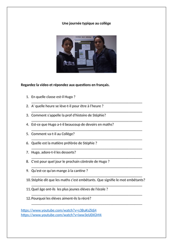 AQA/EDEXCEL Studio GCSE French (Higher) – Module 6 –L’école chez nous ...