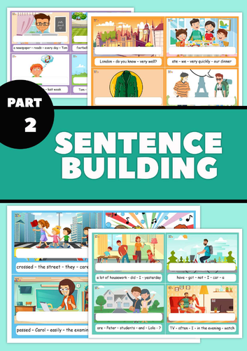 Sentence building 2 | Teaching Resources