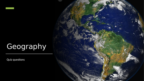 Fun Geography Quiz | Teaching Resources