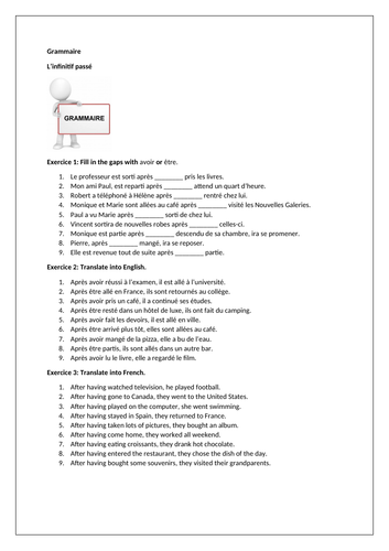 Perfect infinitive | Teaching Resources