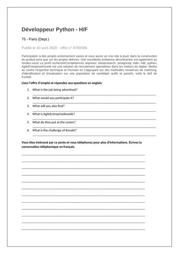 AQA/EDEXCEL Studio GCSE French (Higher) – Module 7 – Je voudrais ...