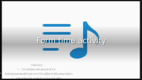 Form time pictionary | Teaching Resources