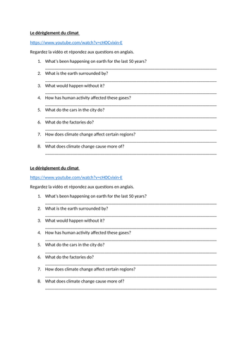 AQA/EDEXCEL Studio GCSE French (Higher) – Module 8 – Notre planète ...