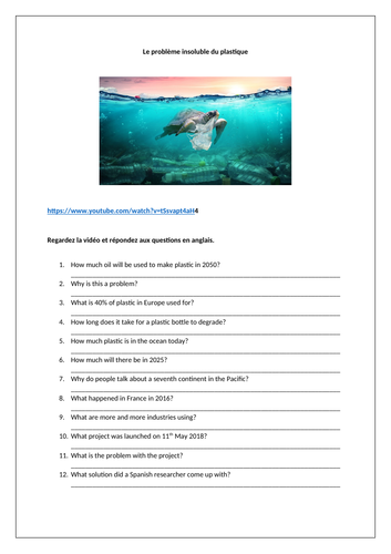 AQA/EDEXCEL Studio GCSE French (Higher) – Module 8 – Notre planète ...