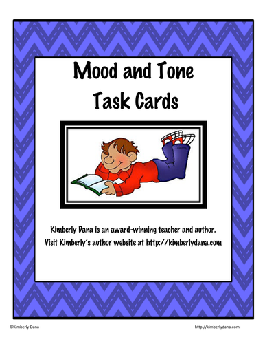 Mood and Tone Task Cards | Teaching Resources
