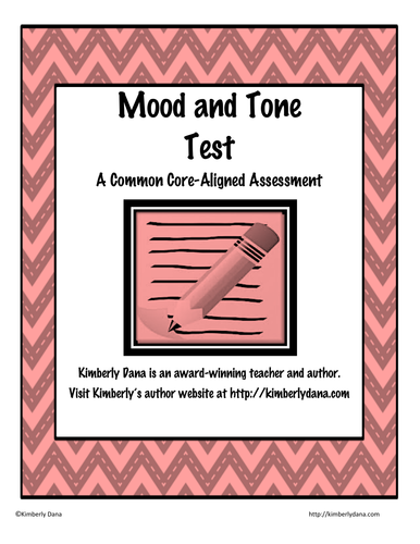 Mood and Tone Test Assessment | Teaching Resources