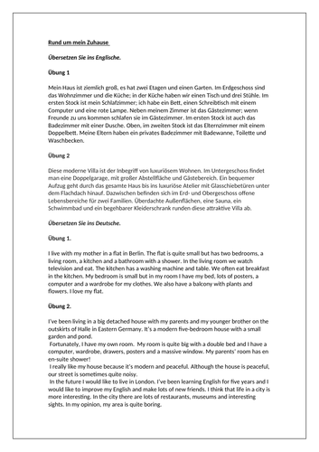 AQA/EDEXCEL Stimmt GCSE German (Higher) – Kapitel 4 – Rund um mein ...