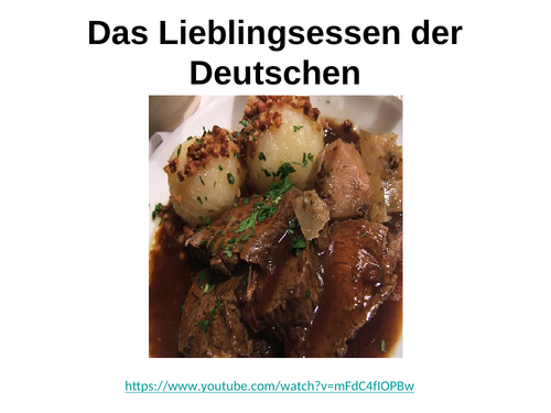 Deutsches Essen / German food | Teaching Resources