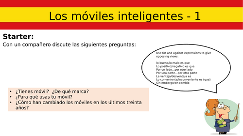 AS Spanish Lesson 2.2 Los móviles inteligentes en nuestra sociedad ...