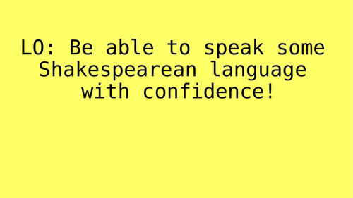 Shakespearean Insults | Teaching Resources