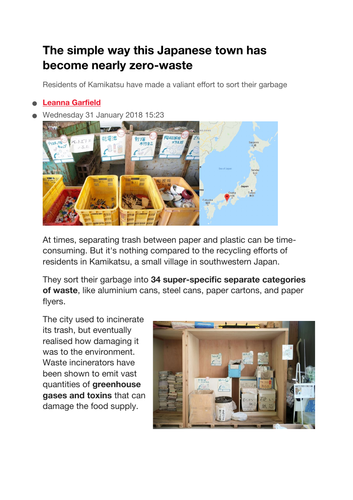 Zero Waste | Teaching Resources