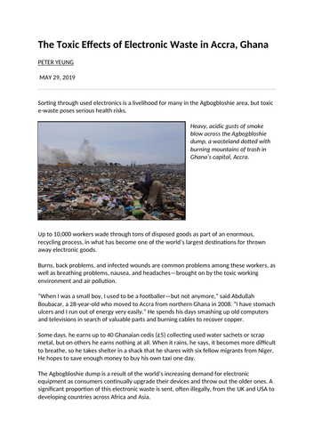 Waste Land | Teaching Resources