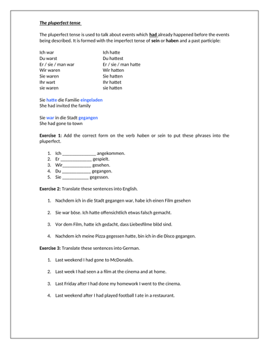 AQA/EDEXCEL Stimmt GCSE German (Higher) – Kapitel 6 – Wie war der ...
