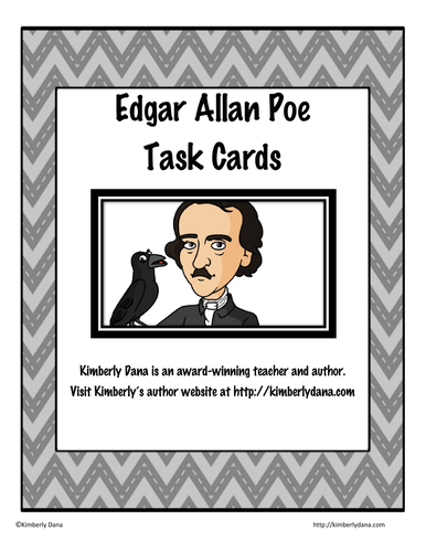 Edgar Allan Poe Task Cards | Teaching Resources
