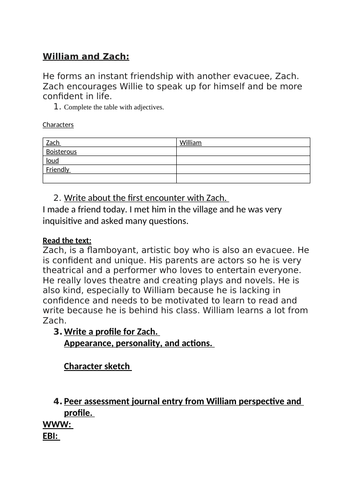 goodnight mister tom | Teaching Resources