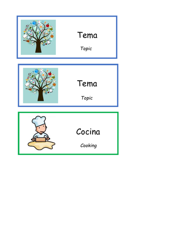 Bilingual Visual Timetable Cards (English/Spanish) | Teaching Resources