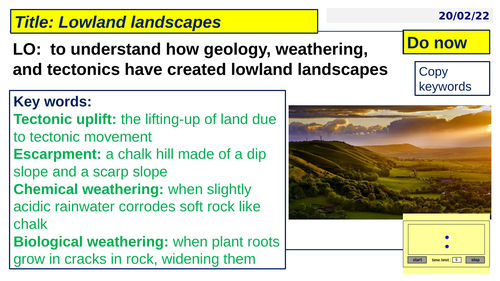 UK paper 2 (Edexcel B Geography) - L4 Lowland landscapes in the UK ...