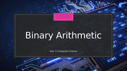 Binary Arithmetic Teaching Resources