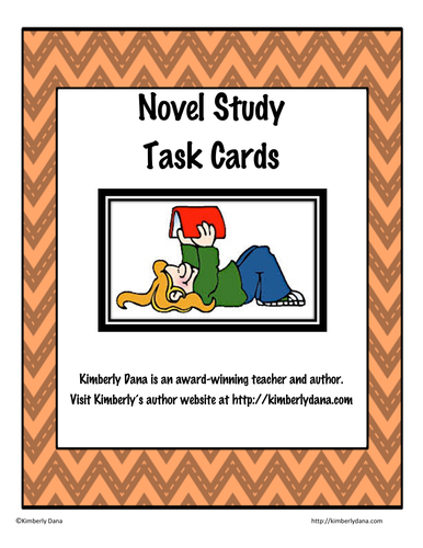 Novel Task Cards | Teaching Resources