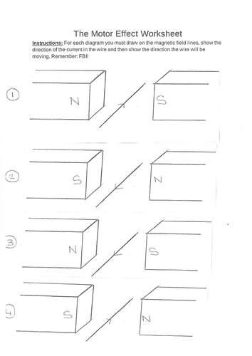 Motor Effect with Answers | Teaching Resources