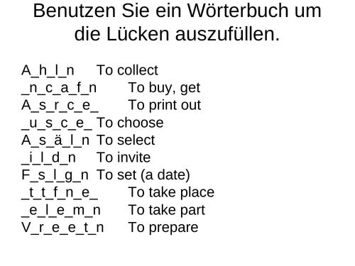 Separable verbs | Teaching Resources