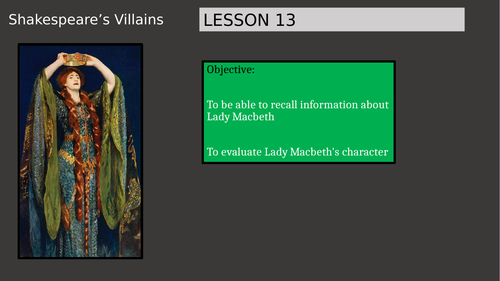 Comparing Macbeth and Lady Macbeth | Teaching Resources