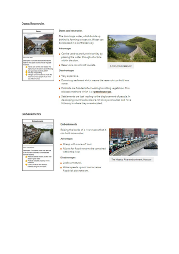 Soft & Hard Engineering Rivers AQA GCSE | Teaching Resources