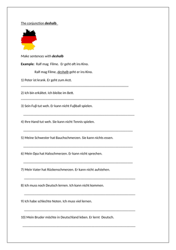 Deshalb | Teaching Resources