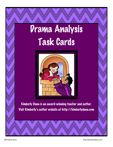 Drama Task Cards | Teaching Resources