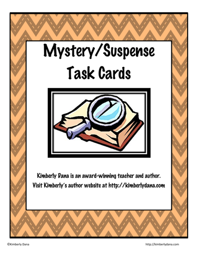 Mystery and Suspense Task Cards | Teaching Resources
