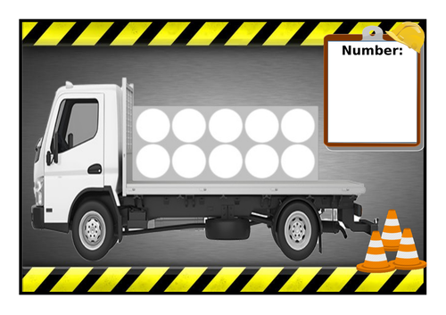 Construction/vehicle build a number | Teaching Resources
