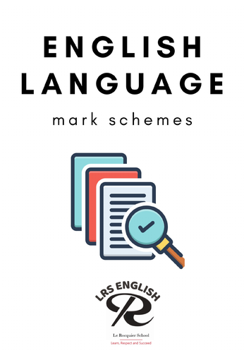Student Friendly Mark Scheme Booklets | Teaching Resources