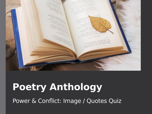 GCSE Revision English Poetry Anthology Quotes: Power & Conflict ...