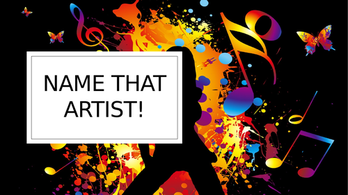 Music Trivia Name That Artist Quiz | Teaching Resources