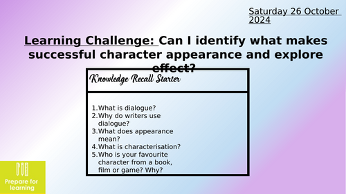 Character Appearance: Gollum | Teaching Resources