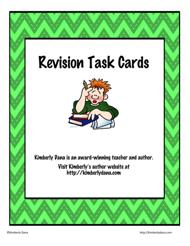 Revision Task Cards | Teaching Resources