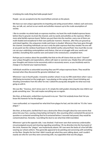 Is bullying the really thing that holds people back? Pre written essay ...