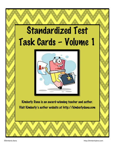 English Test Task Cards - Volume 1 | Teaching Resources