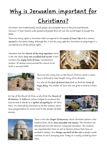 Jerusalem and Abrahamic religions | Teaching Resources