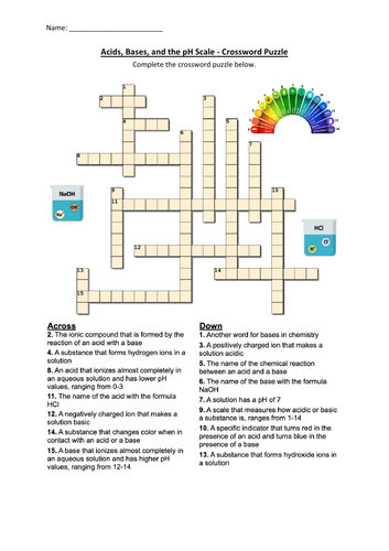Primary acids and bases resources