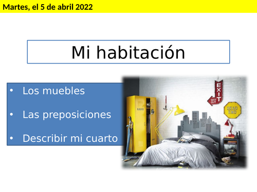 Mi habitación Year 7 Spanish | Teaching Resources