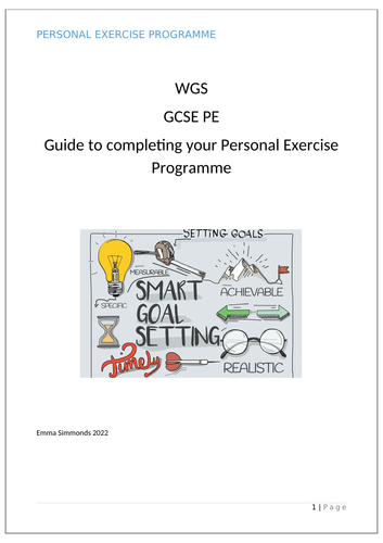 Edexcel Gcse Pe Pep Guide Teaching Resources