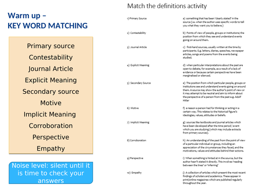 Modern History - German Nationalism: Analysing lesson | Teaching Resources