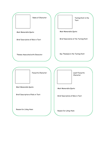 Book Review Playing Cards (Fiction) | Teaching Resources