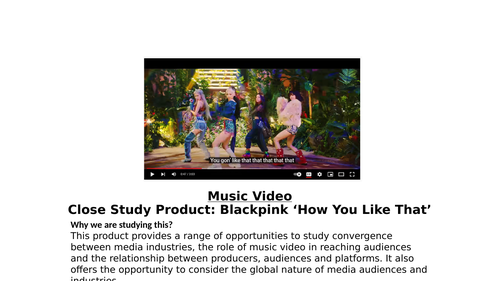 Introduction to Kpop Black Pink CSP | Teaching Resources