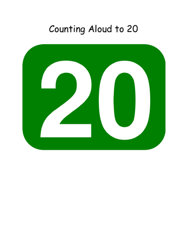 Counting Aloud to 20 | Teaching Resources