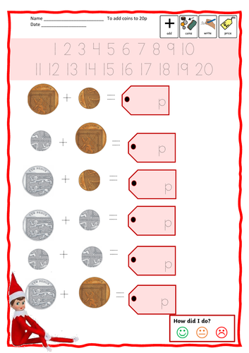 Elf on the Shelf coins | Teaching Resources