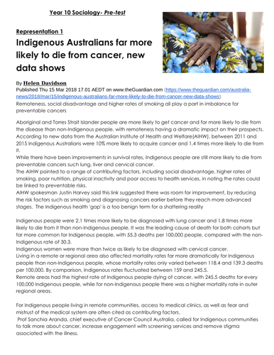 Welcome to Sociology- Pre-test (and rubric)! | Teaching Resources