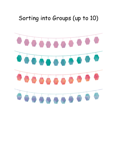 Sorting into Groups (up to 10) | Teaching Resources