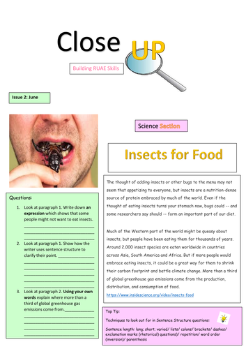 BGE Newspaper (RUAE Skills): Issue 2 | Teaching Resources BGE Newspaper (RUAE Skills): Issue 2 | Teaching Resources